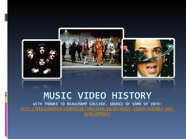 Music video history | PPT