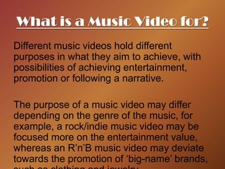 Music Video Initial Research | PPTX