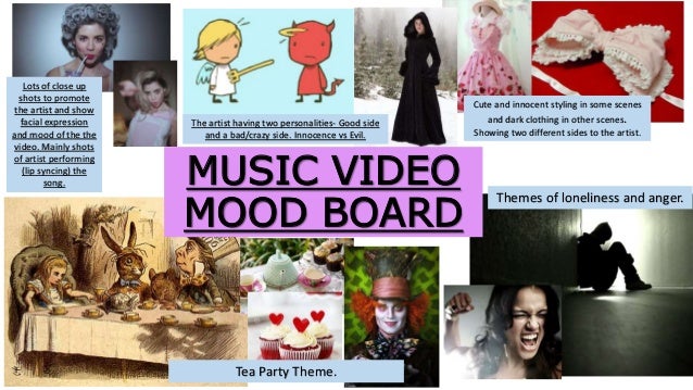 Music video mood board.