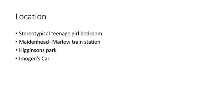 Music video plan | PPT