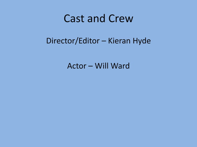 Music video planning | PPT