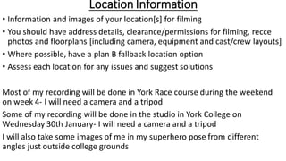 Music video planning | PPT