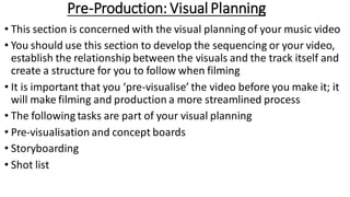 Music video planning | PPT