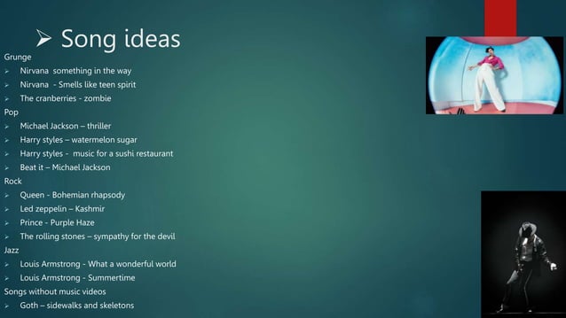 Music Video PowerPoint | PPT