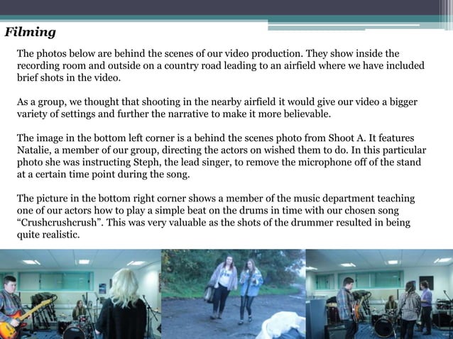 A2 Media Studies: Music Video Production | PPT