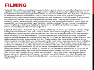 Music video production log template rh | PPT