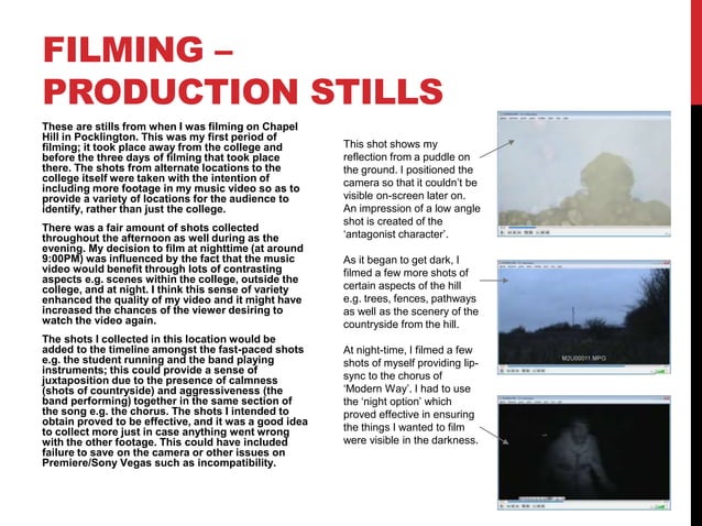 Music video production log template rh | PPT