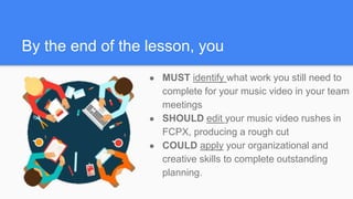 Music video: production & planning workshop | PPT