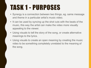 Music video proforma (gabriella ducker) | PPT | Free Download