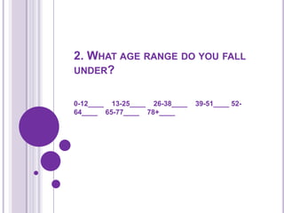 Music video questionnaire and evaluation | PPTX