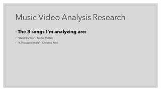 Music video research | PPT