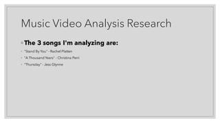 Music video research | PPT | Free Download