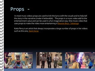 Music Videos Codes and Conventions | PDF