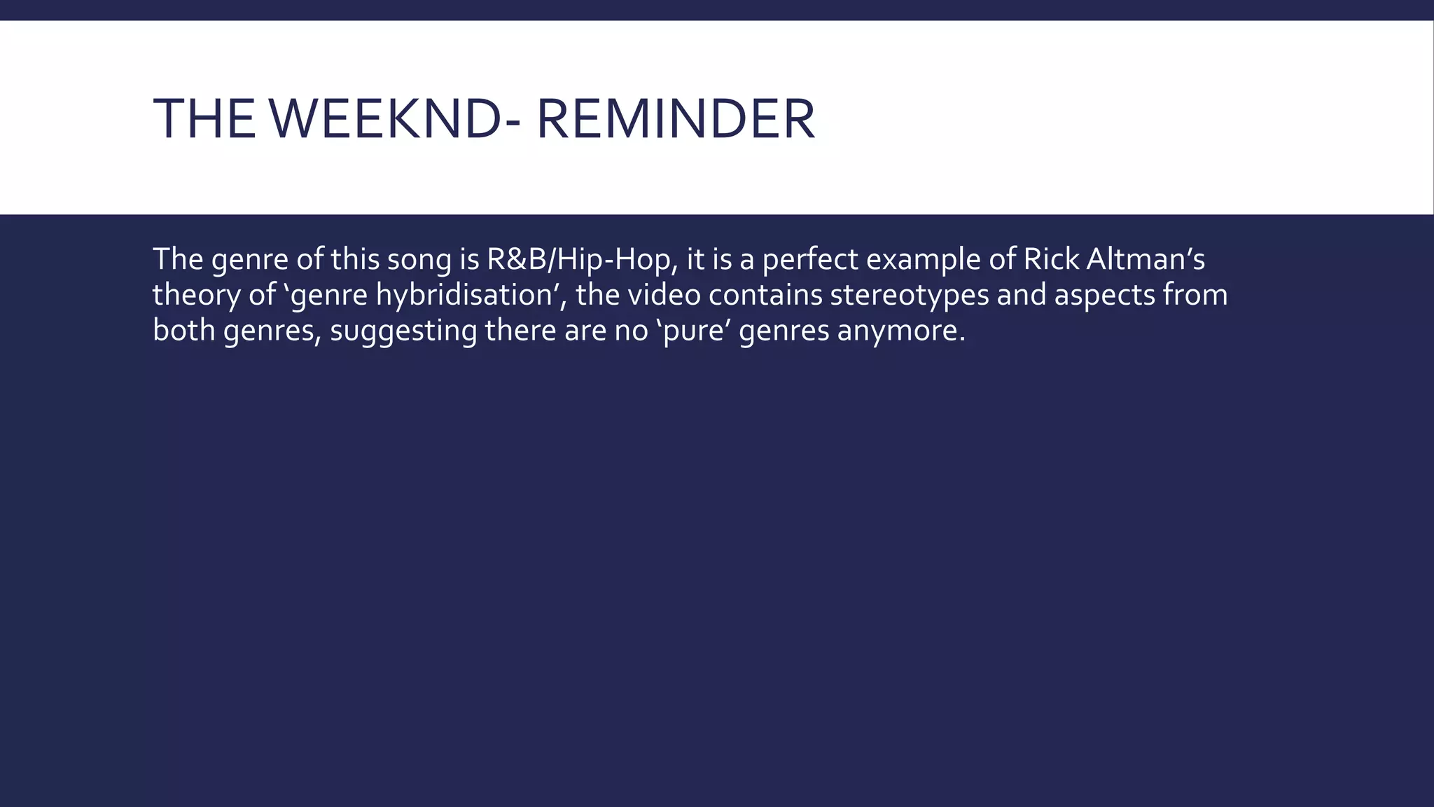 Music video screenshot analysis | PPT