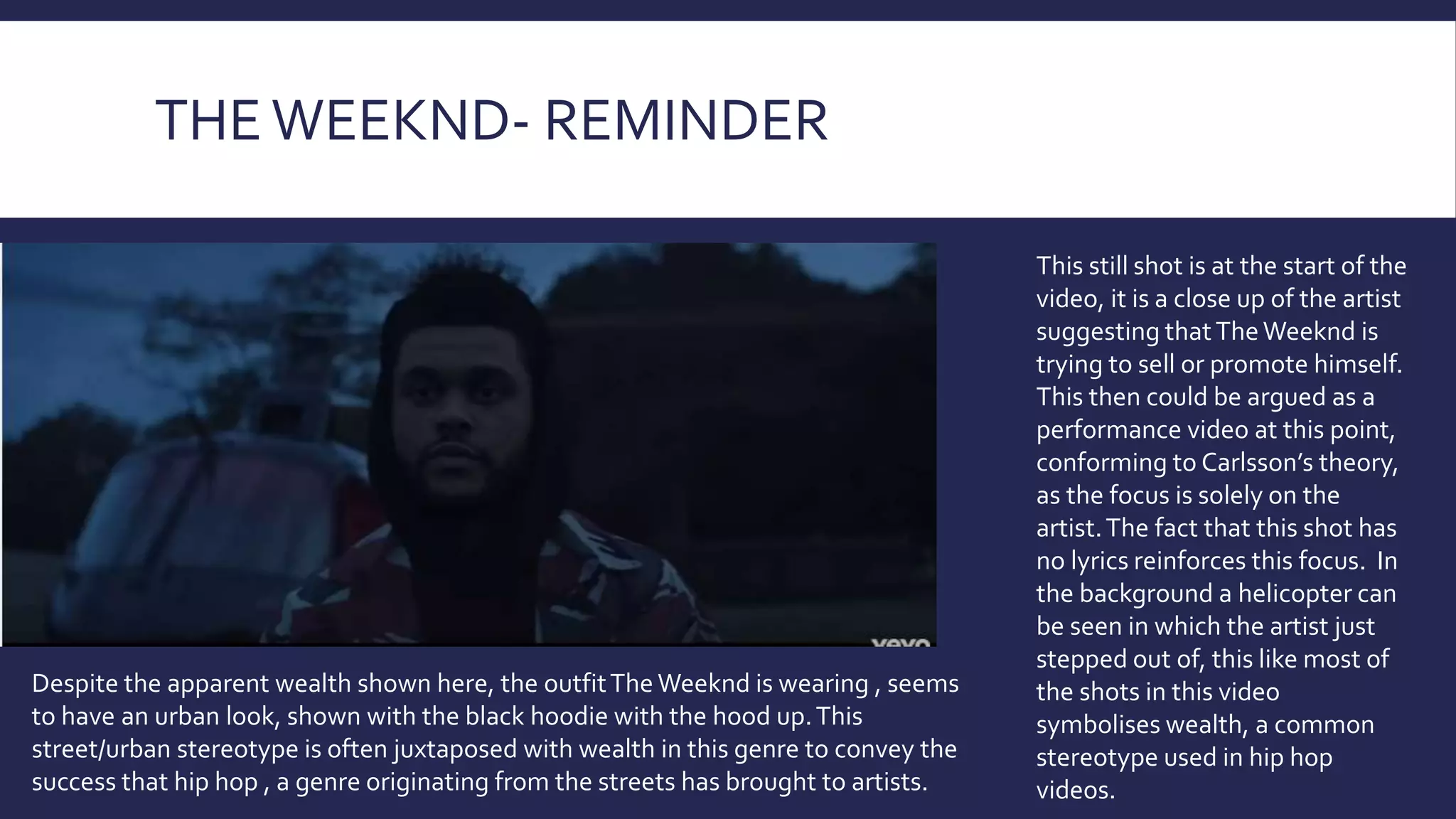 Music video screenshot analysis | PPT