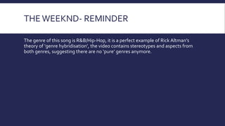 Music video screenshot analysis | PPT