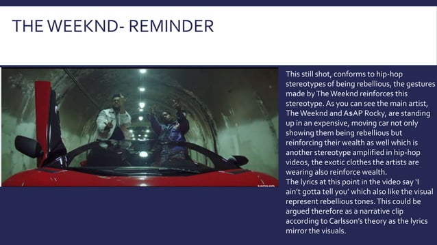 Music video screenshot analysis | PPT