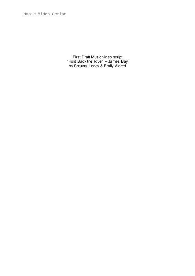 Music video script final draft