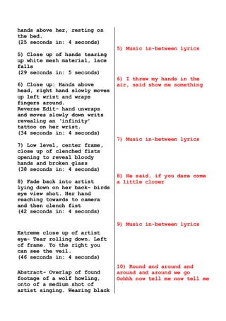 Music Video Script | PDF