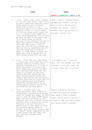 Music video script template | PDF