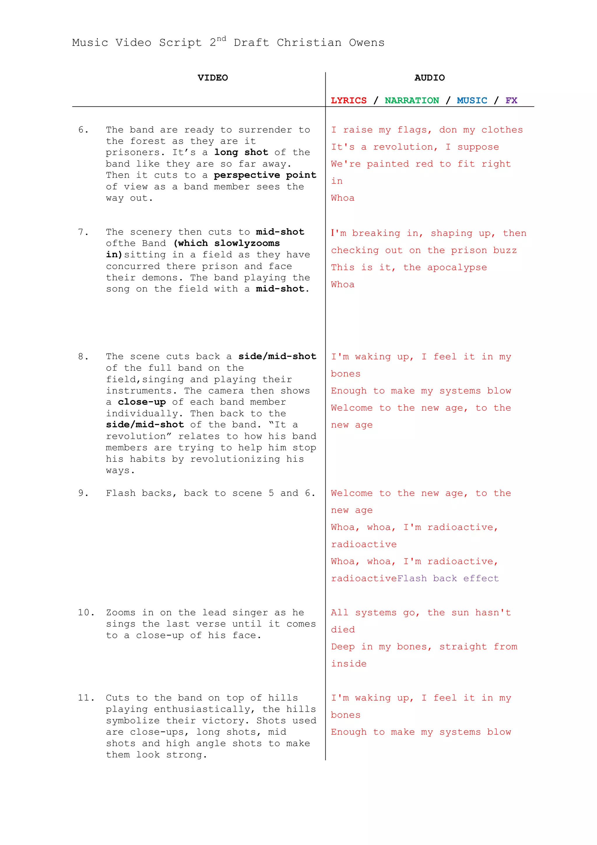 Music video script_template__first_draft_christian_owens[1] | DOCX