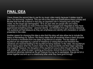 Music videos ideas media nea | PPTX