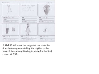 Music video storyboard | PPTX