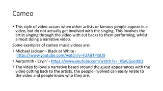 Music video styles | PPTX