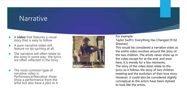 Music video styles | PPTX