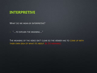 Music video styles | PPT