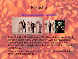 Music video Techniques | PPT