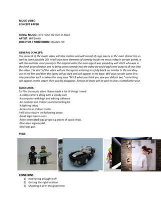 Music video concept thing | PDF