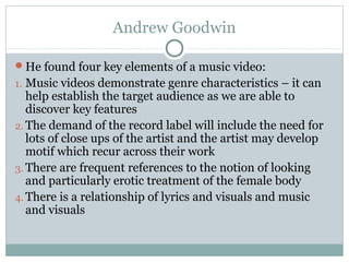 Music Video Theories | PPT | Hip Hop Music | Music