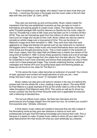 Music video thesis | PDF | Video Production | Content Production