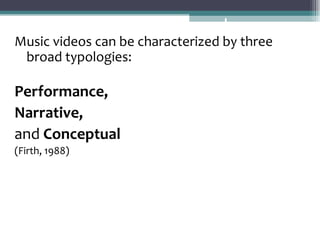 Music video types | PPT