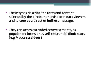 Music video types | PPT