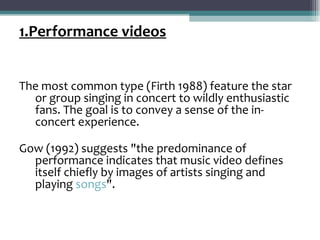 Music video types | PPT