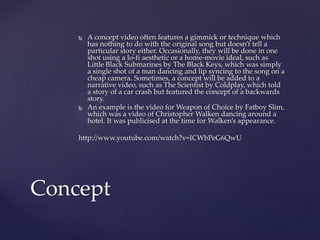 Music video types | PPTX