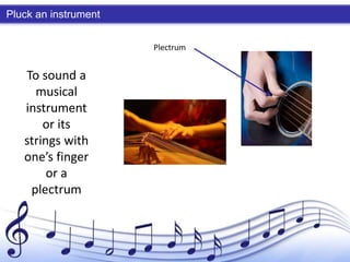 Music vocabulary words | PPTX