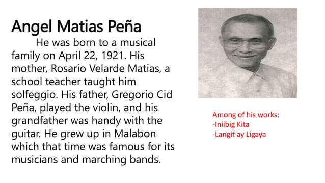 Modern Filipino Musician and Songwriter | PPTX