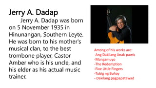 Modern Filipino Musician and Songwriter | PPTX