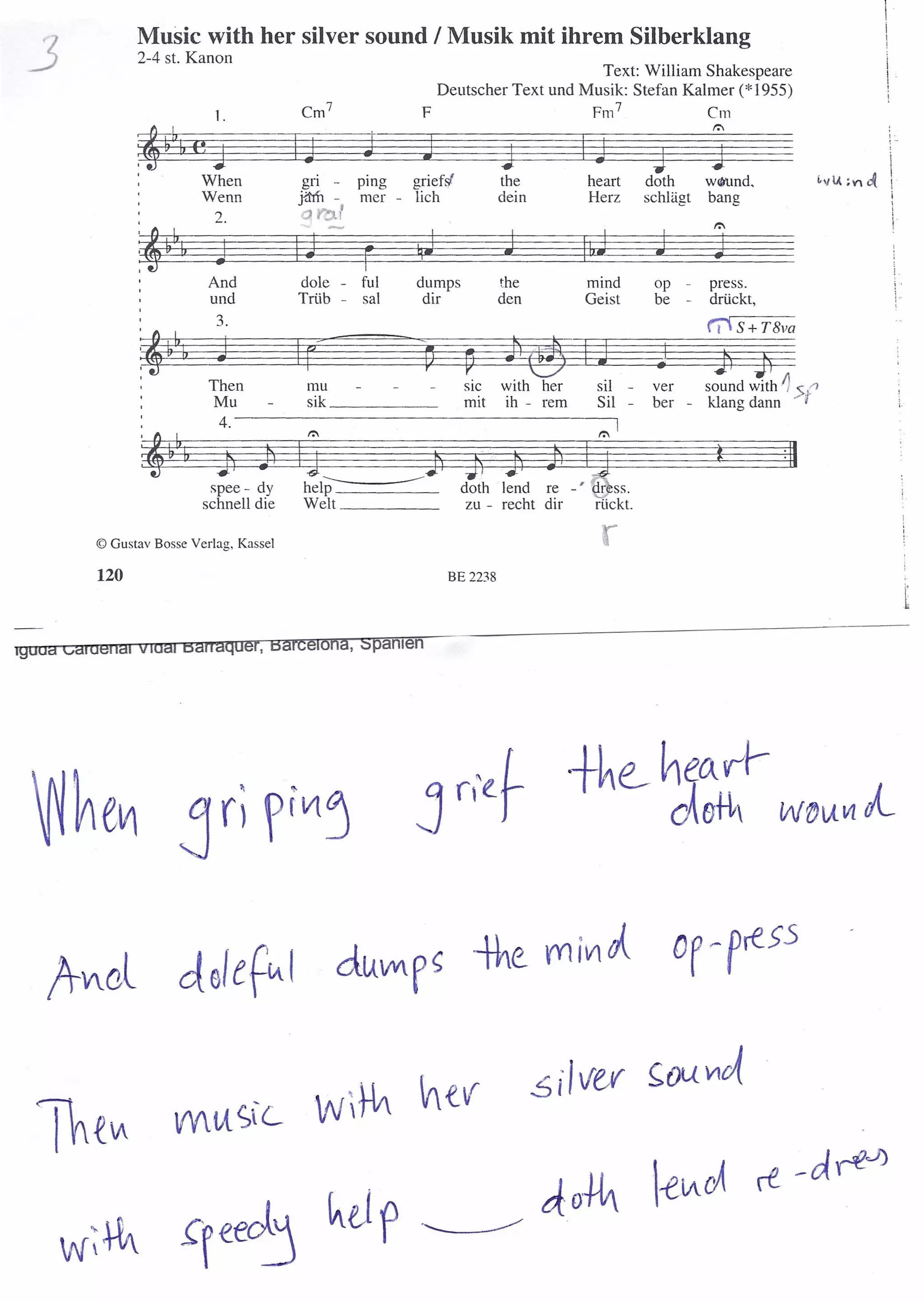 Music with her silver sound noten | PDF