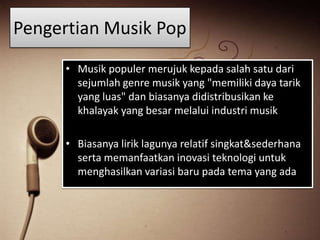 Musik POP | PPTX