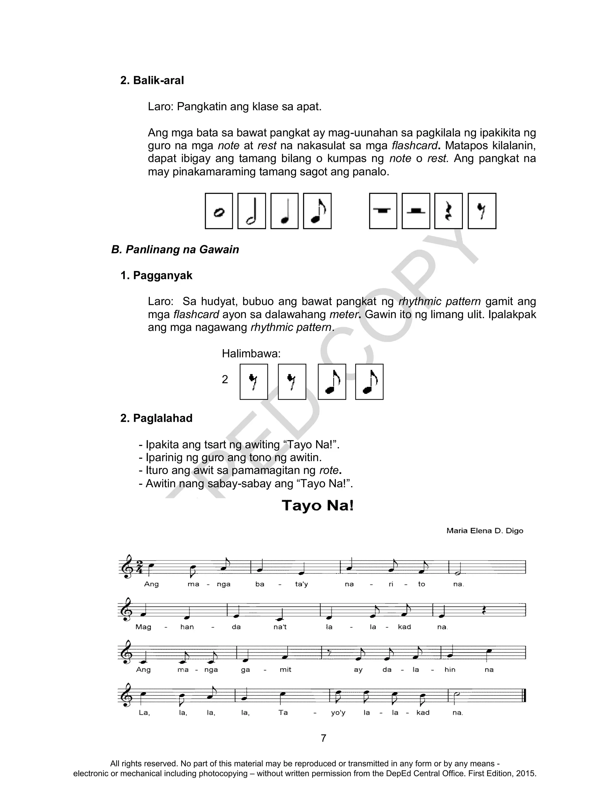 K TO 12 GRADE 4 TEACHER’S GUIDE IN MUSIKA (Q1-Q4) | PDF