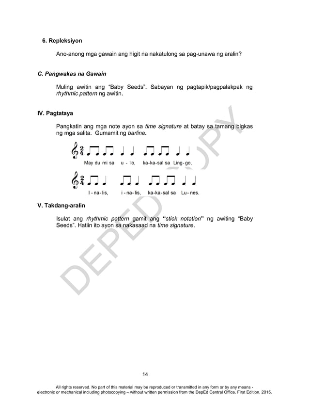 K TO 12 GRADE 4 TEACHER’S GUIDE IN MUSIKA (Q1-Q4) | PDF
