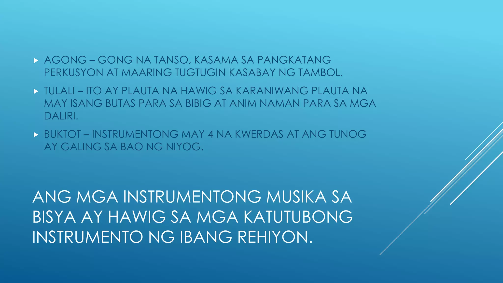 Musika ng bisaya | PPTX