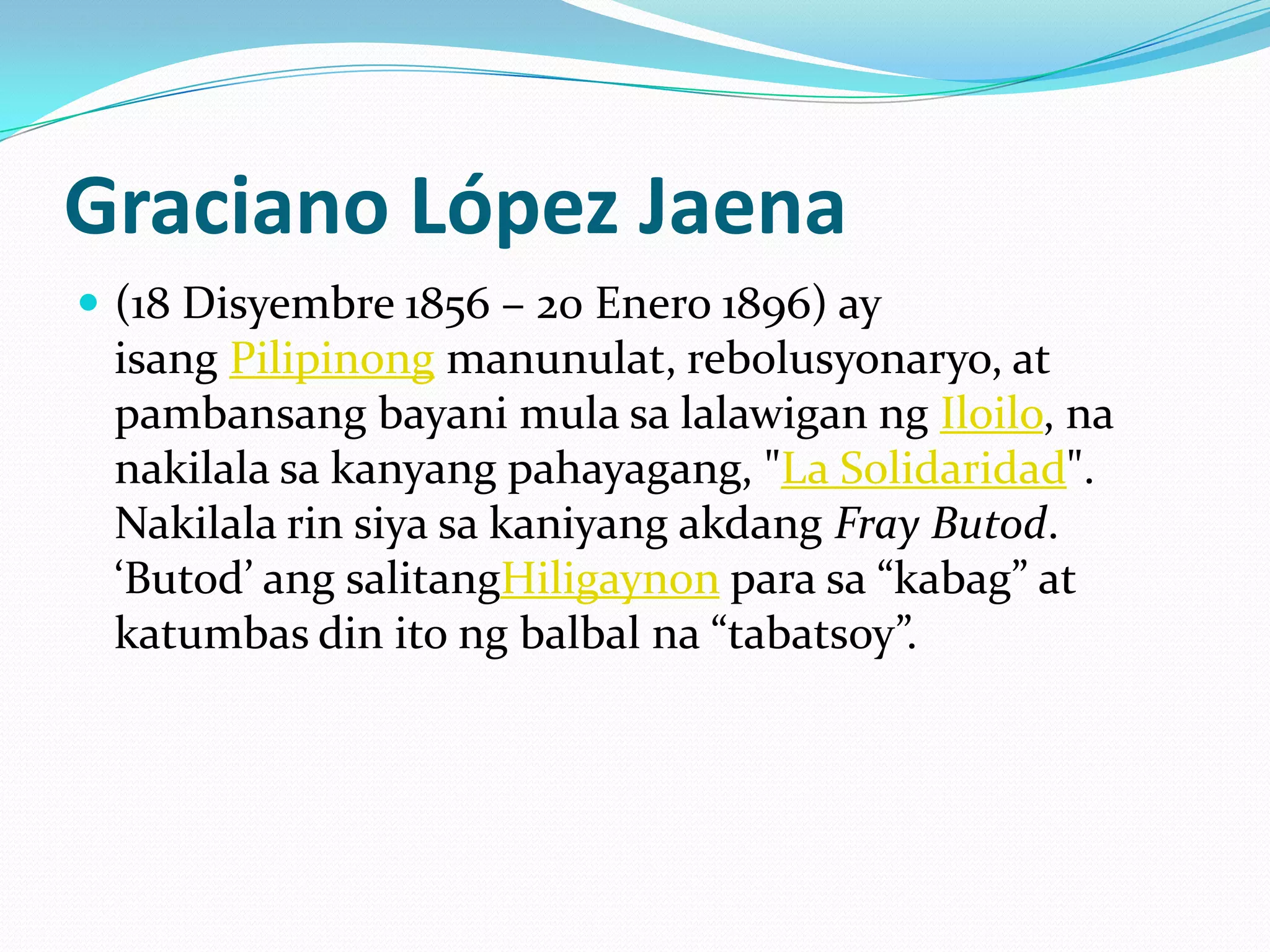 Mga Pilipinong Naging tanyag sa larangan ng musika, sining, agrikultura ...
