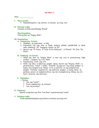 Musika v 4th grading | PDF