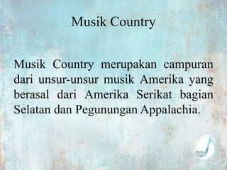 Musik country | PPTX