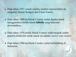 Musik country | PPTX